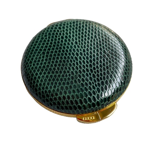Gucci | Accessories | Gucci Vintage Luxury Lizard Compact Mirror | Poshmark